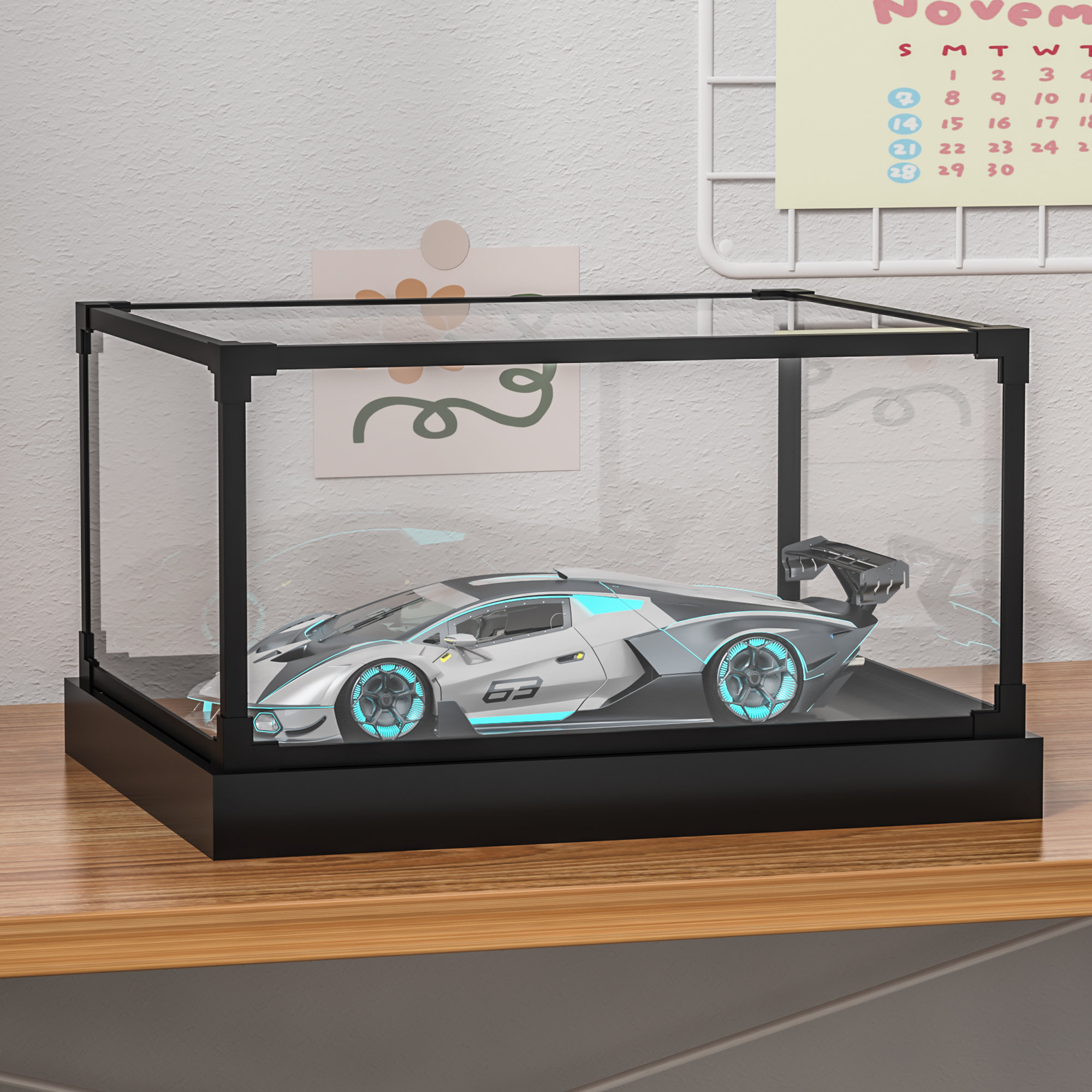 Nisorpa Acrylic Display Case for Collectibles Assemble Display Box for ...