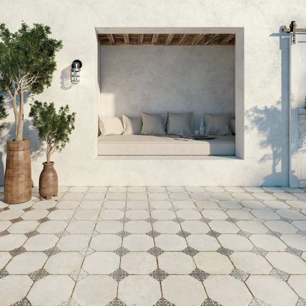 Merola Tile Kings Field 17-3/4 In. X 17-3/4 In. Porcelain Floor And ...