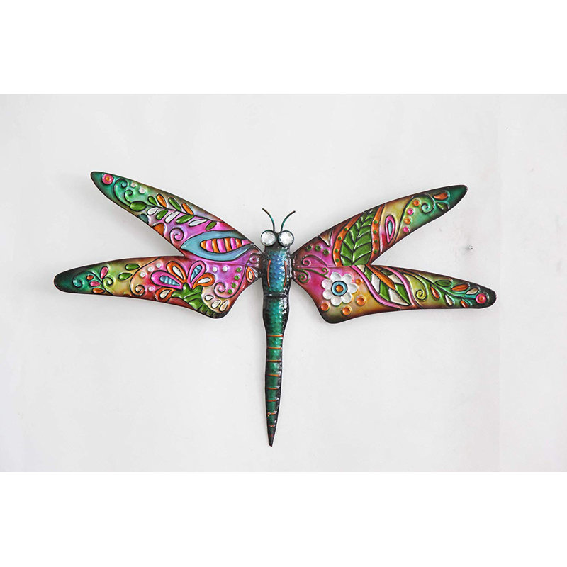 Sol 72 Outdoor™ Cristina Boho Dragonfly Outdoor Wall Art & Reviews ...