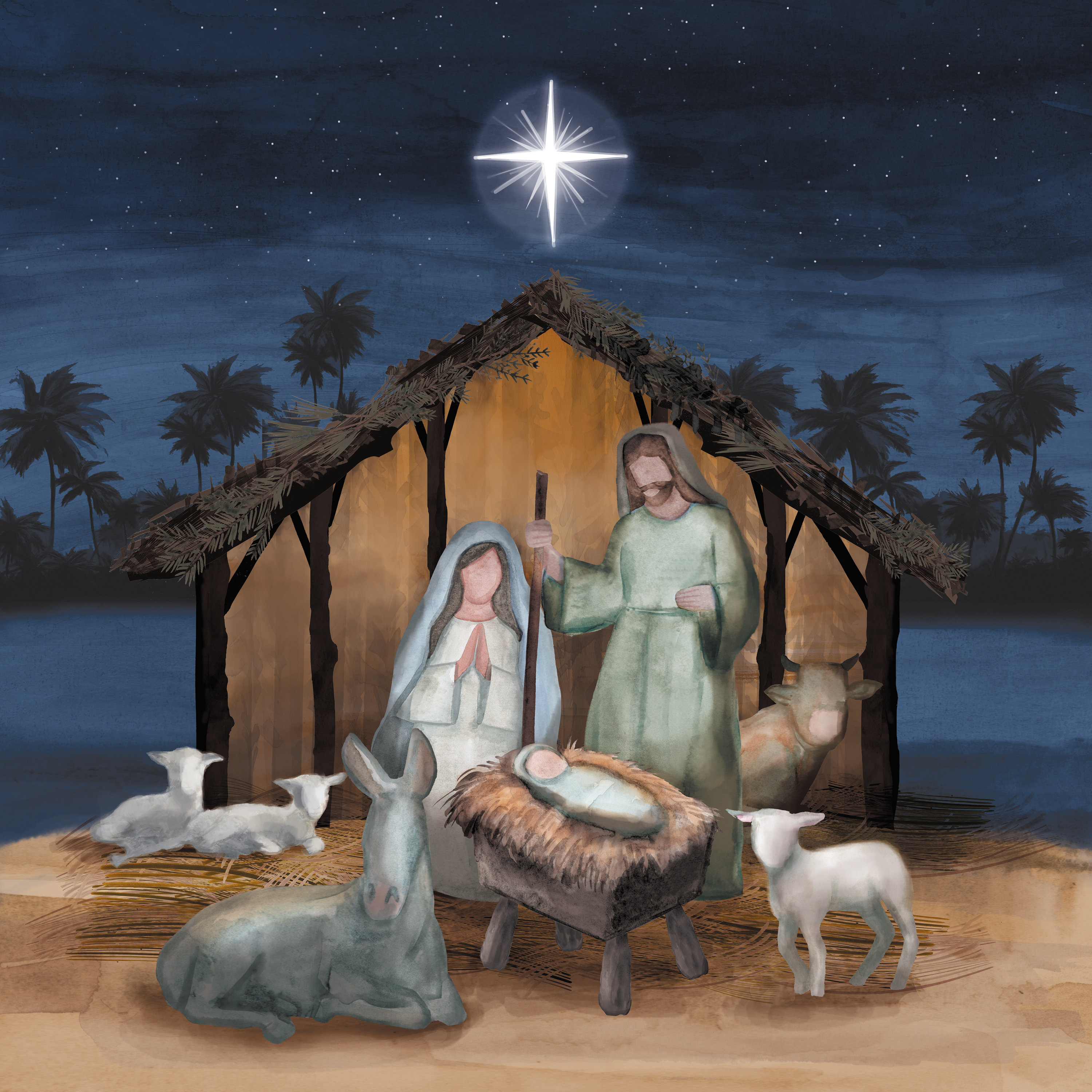 Winston Porter Starry Night Nativity | Wayfair