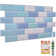 NOVECRAFTO 3D Rectangular Wall Panels 96 cm x 48 cm Decorative Subway ...