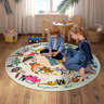Zoomie Kids Washable Kids Play Rug Non-Slip&Soft Beige ABC Alphabet ...