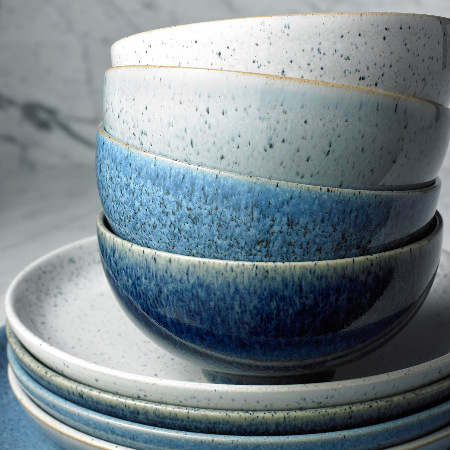 Denby Studio Blue Coupe Dinner Plates & Reviews | Perigold