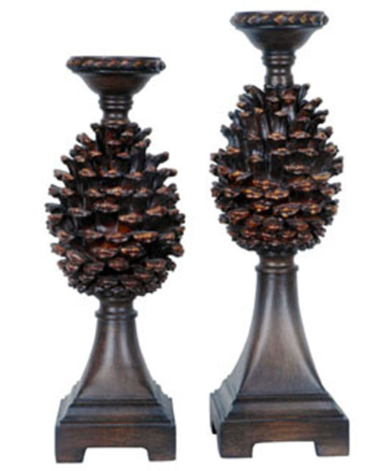 Loon Peak® 2 Piece Pine Bluff Tall Plastic Candlestick & Reviews | Wayfair