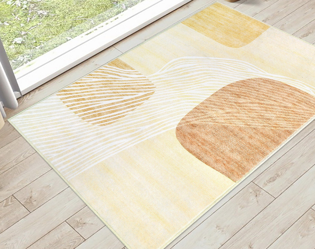 George Oliver Washable Rugs Minimalist Throw Rugs Modern Rug for Living ...