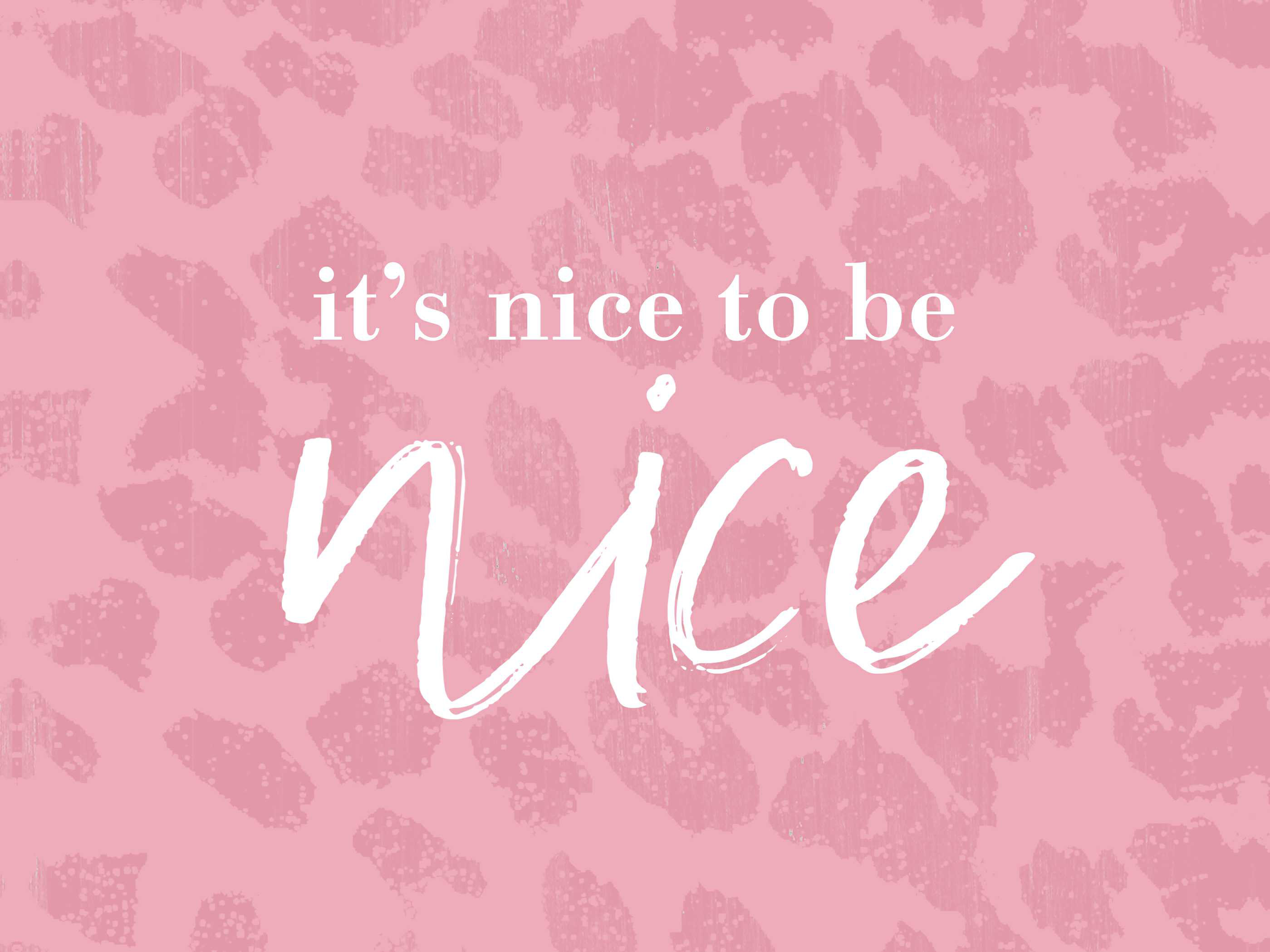 Trinx Nice to Be Nice - Wrapped Canvas Textual Art | Wayfair