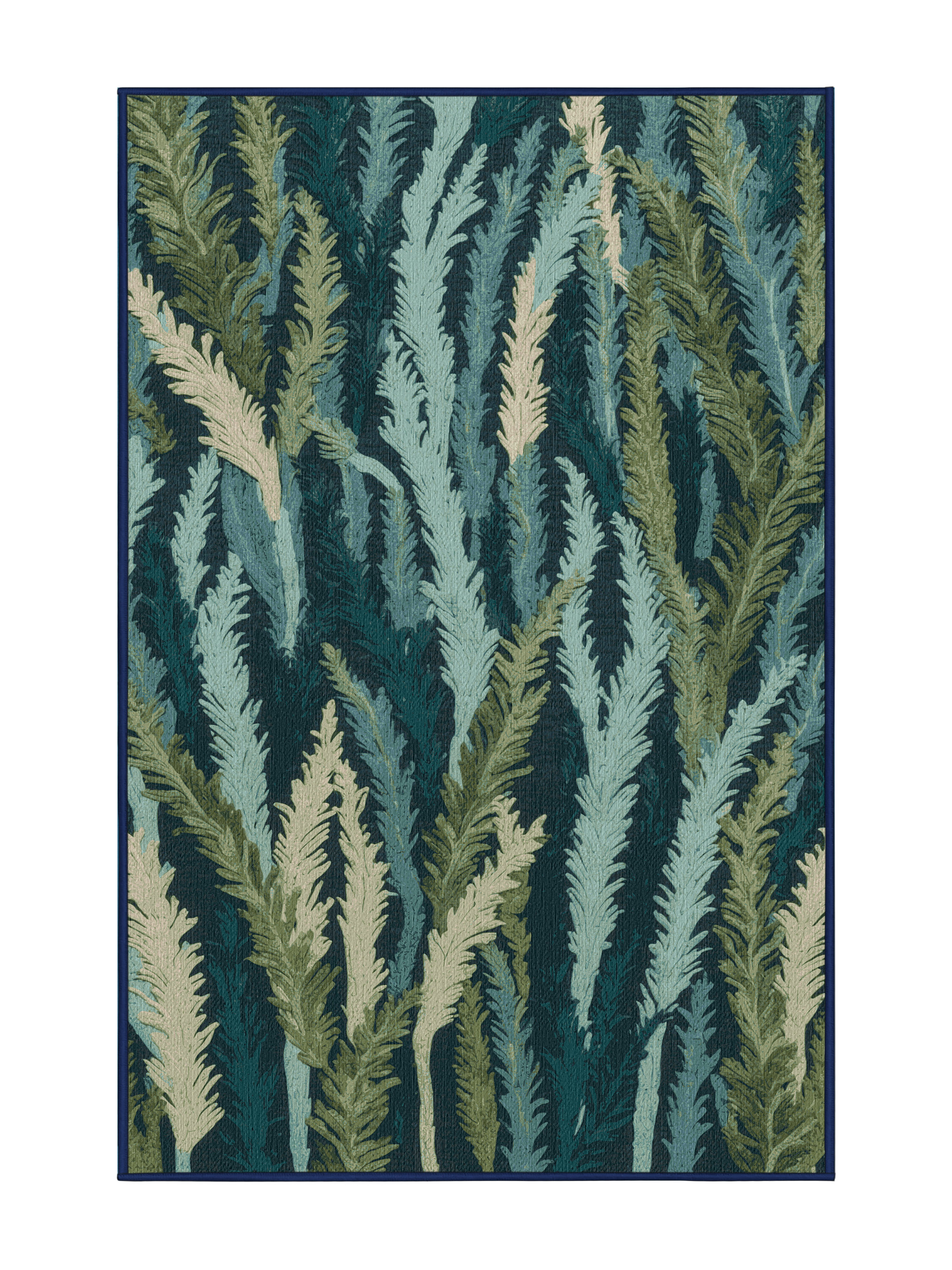 Hokku Designs Washable Seaweed Forest Coastal Area Rug | Wayfair