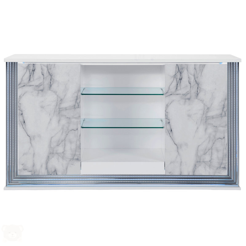 Ivy Bronx MOON WHITE MARBLE BUFFET | Wayfair