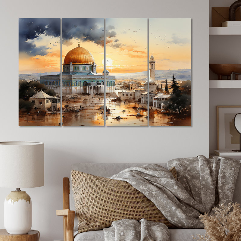 Red Barrel Studio® " Islam Art Dome Of Faith I " 4 - Pieces | Wayfair