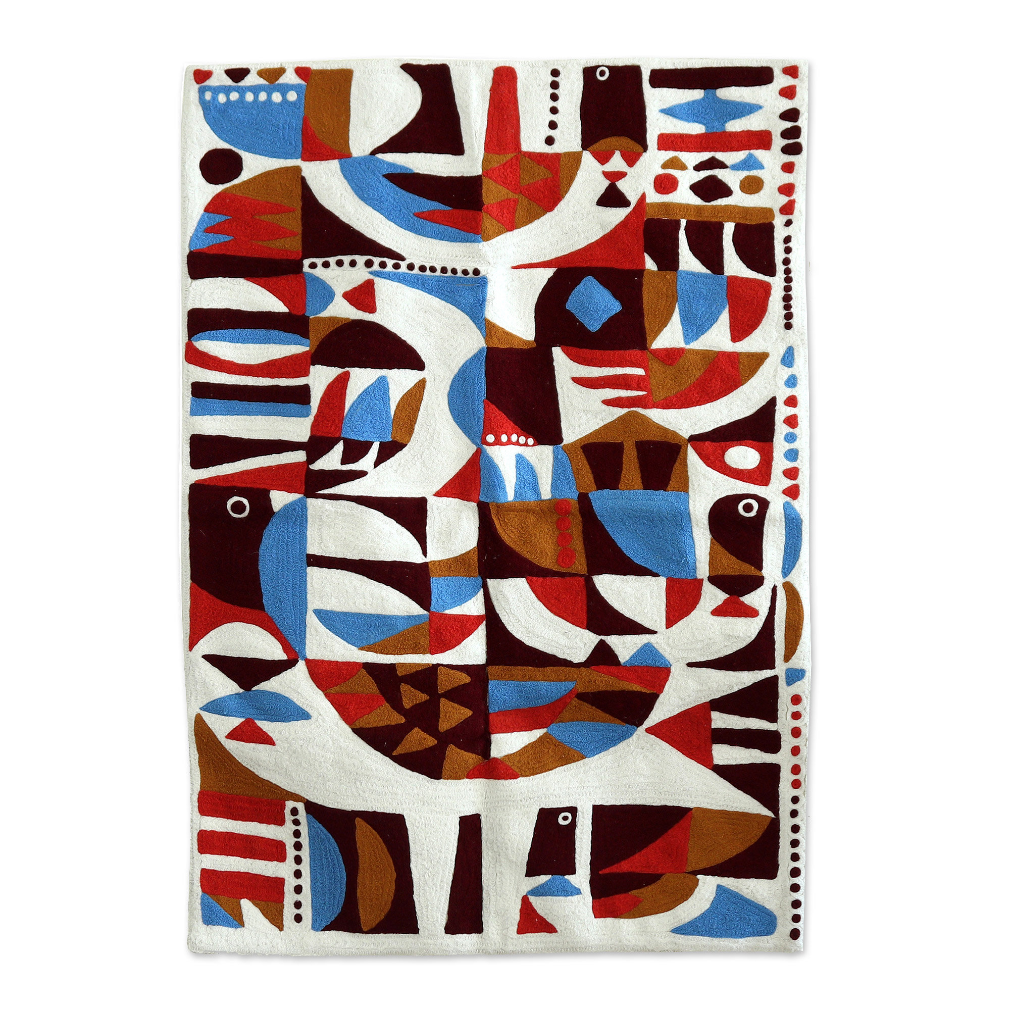 Ivy Bronx Handmade Magical Puzzle Embroidered Tapestry | Wayfair