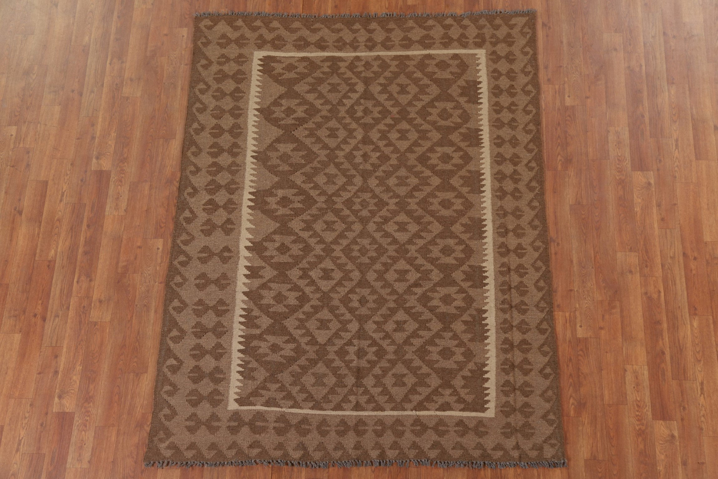 Dakota Fields Kilim Reversible Wool Area Rug 5x6 - Wayfair Canada