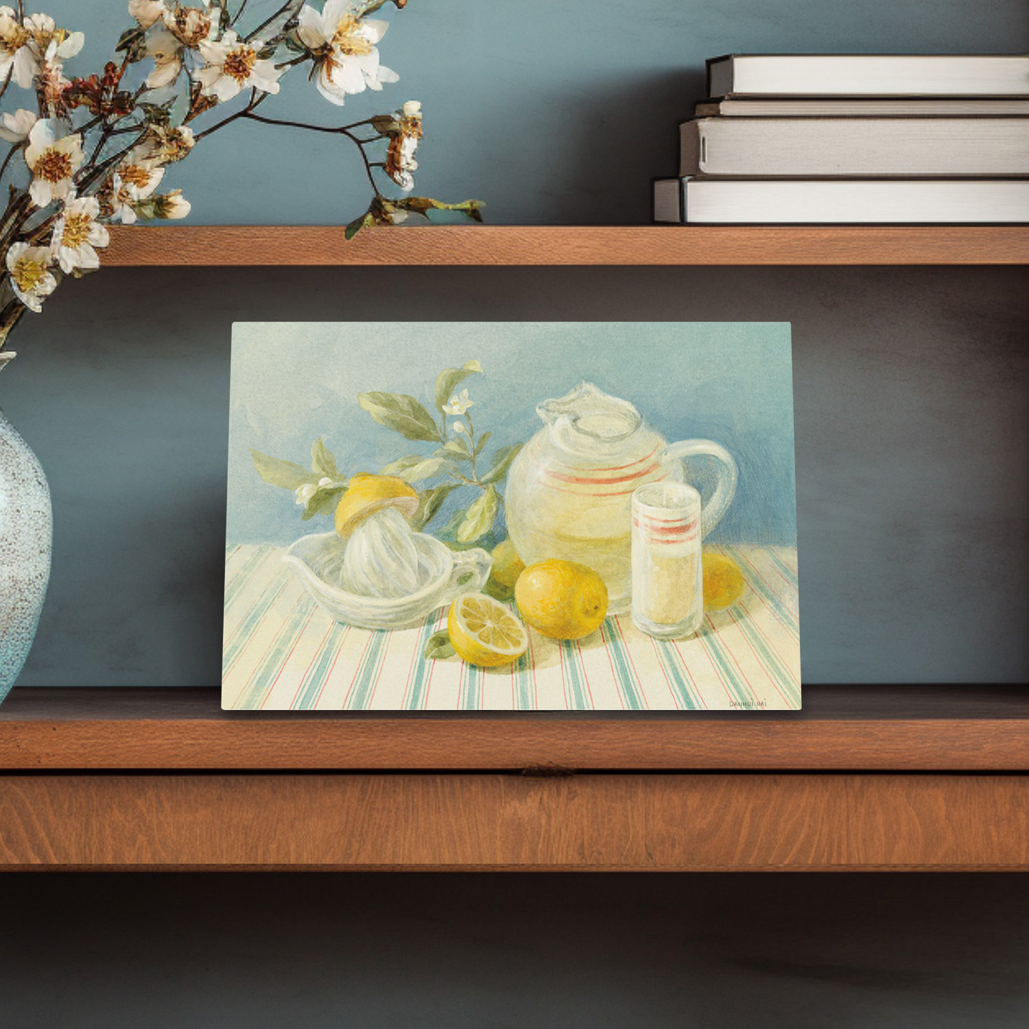 Breakwater Bay Beverage And Blue Handmade Lemonade Art | Wayfair