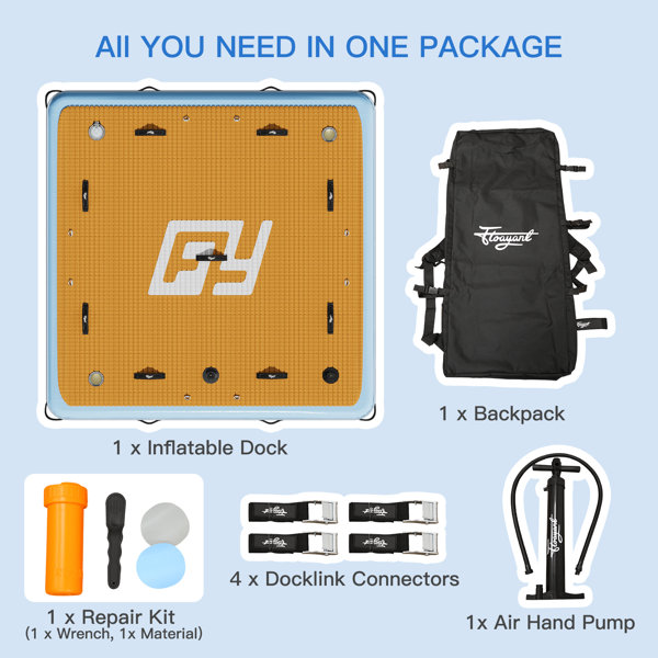 CREWYN FLOAYANT Inflatable Floating Dock | Wayfair