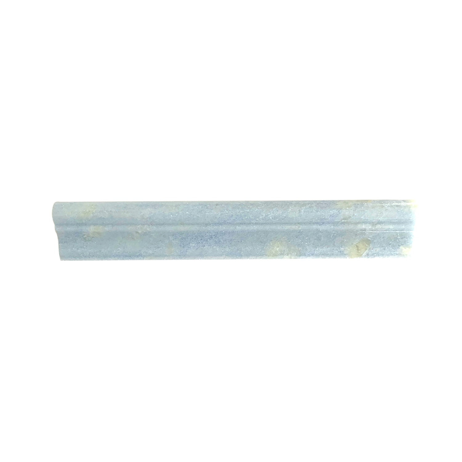 Stone & Tile Shoppe 12" x 2" Polisted Marble Liner Tile Trim in Blue ...