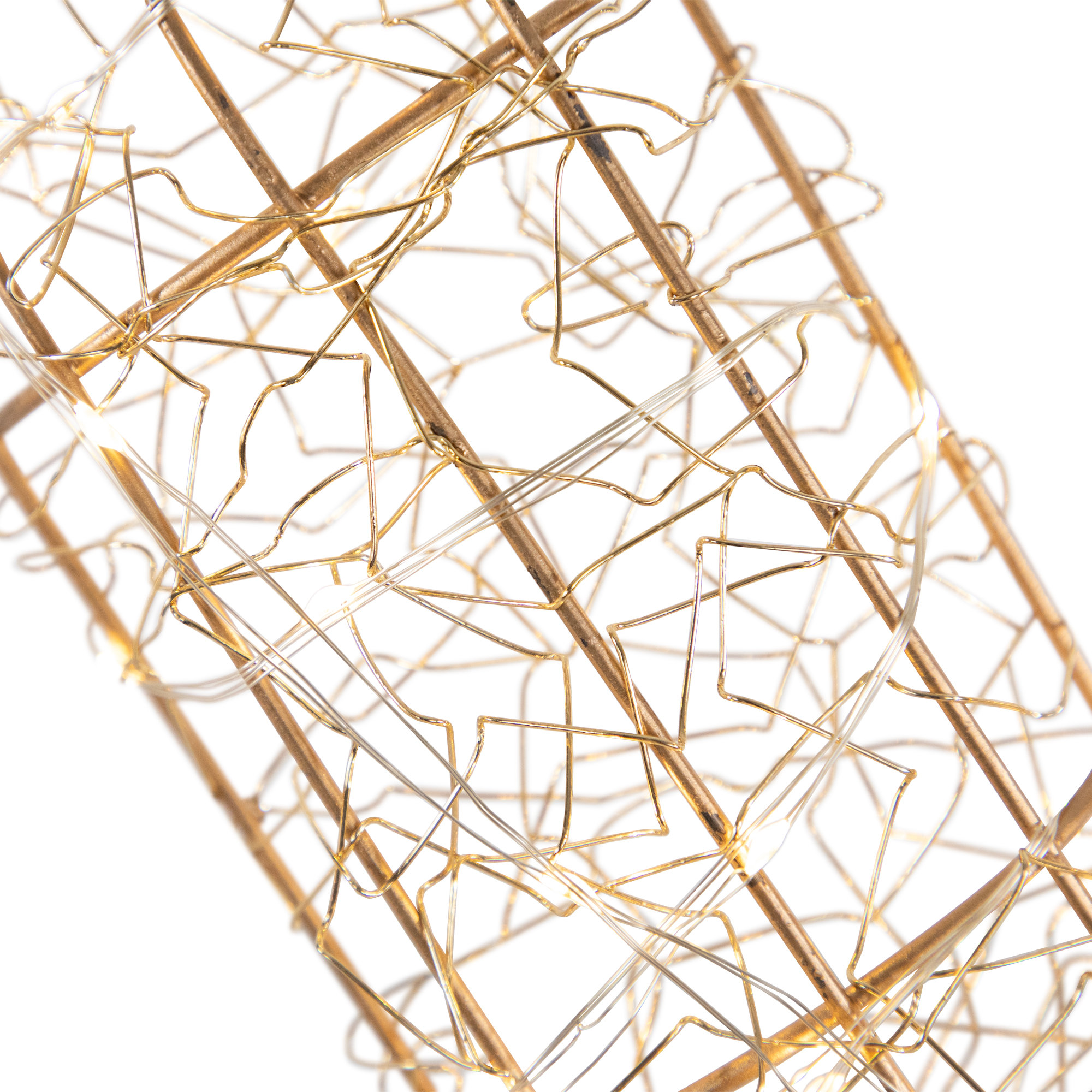 Northlight Seasonal 16" LED Twinkle Lighted Gold Metal Wire Joy Sign ...