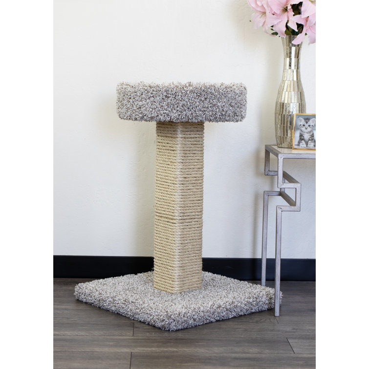 New Cat Condos Solid Wood Cat Scratching Post | Wayfair