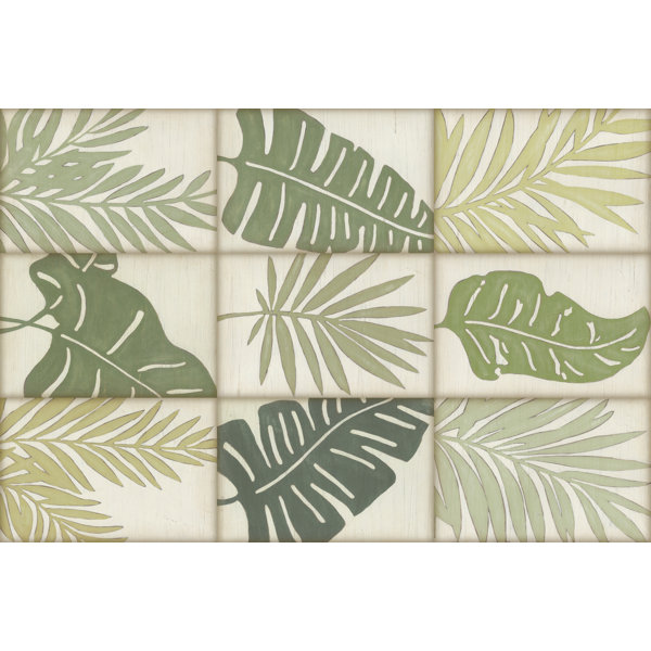 Bay Isle Home Verdant 9-Patch by June Erica Vess - Wrapped Canvas ...