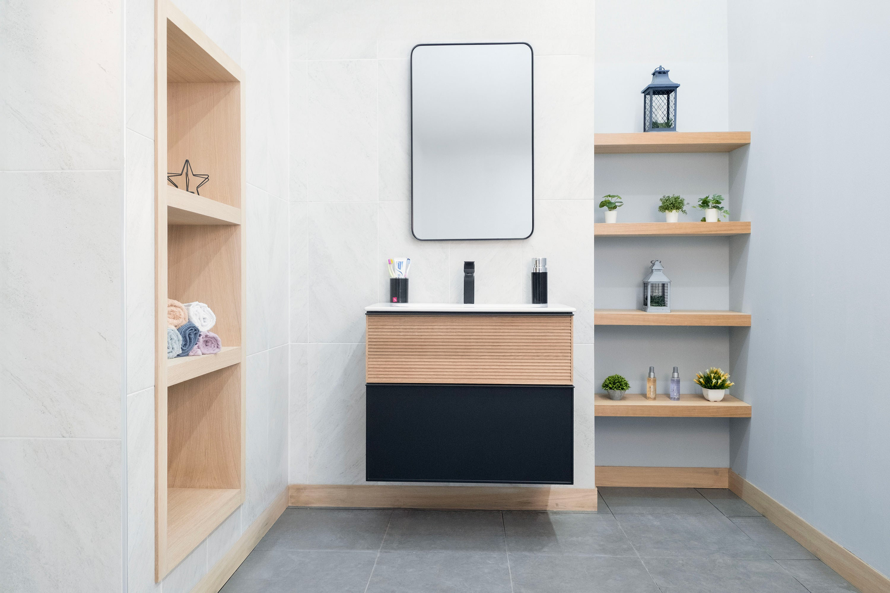 Seven Seas Collection Savello 30" Vanity with Integrated Porcelain Sink ...