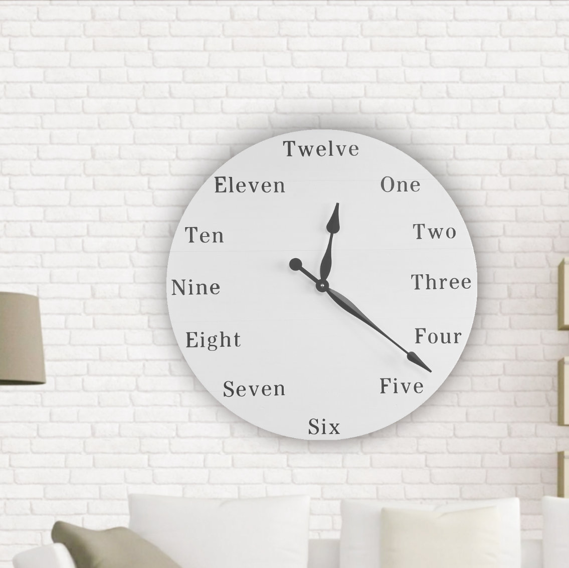 Winston Porter Oversized Beason Wall Clock - Wayfair Canada