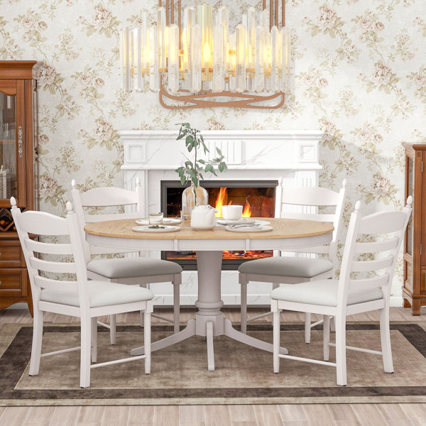 One Allium Way® Amarion Round 58'' Dining Set & Reviews | Wayfair