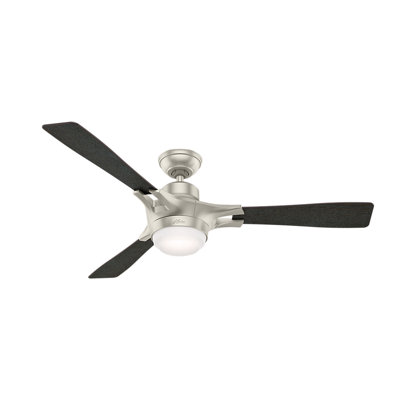 Hunter Fan 54" Signal 3 - Blade LED Smart Standard Ceiling Fan with ...