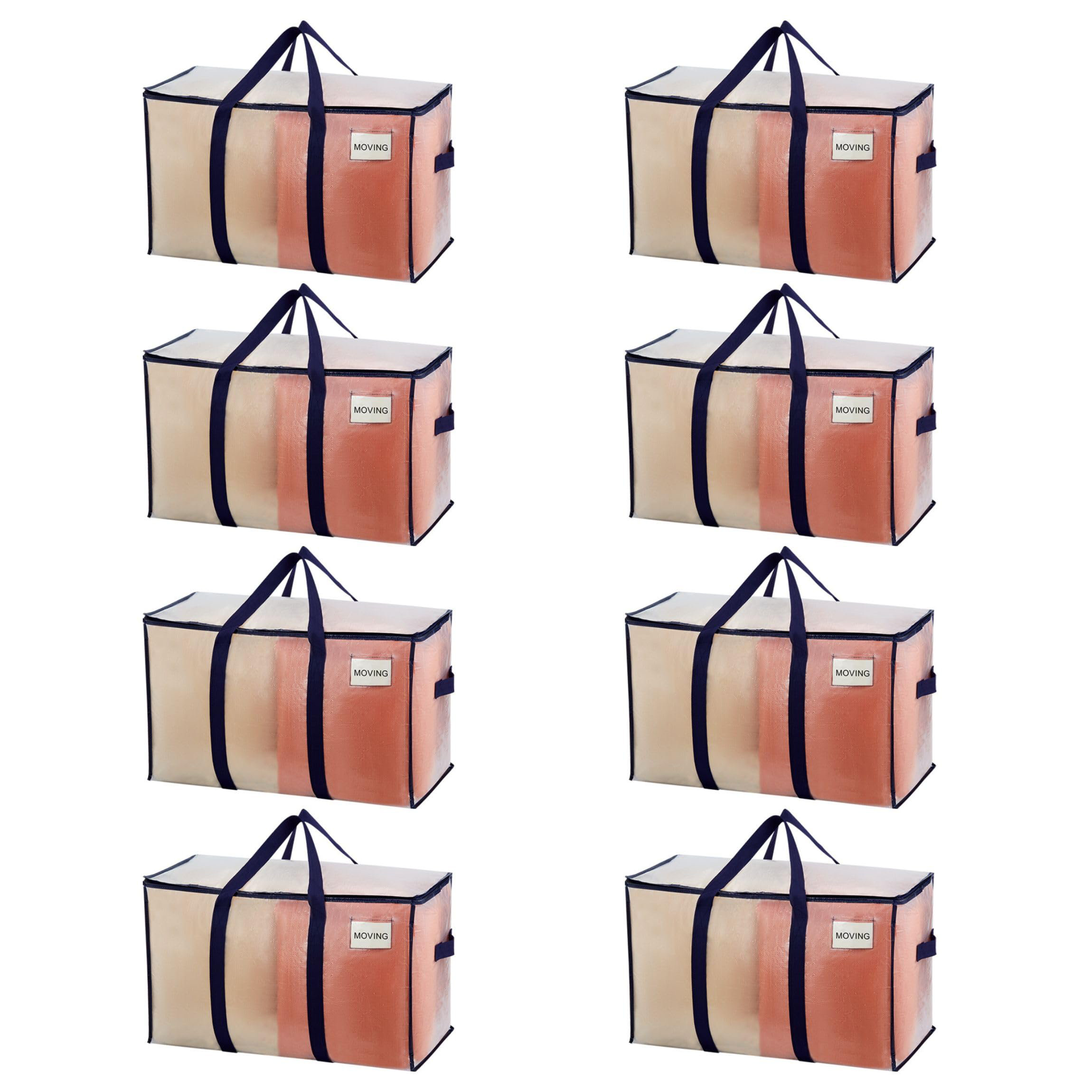 NATIONAL WINDOW 8 Pack Moving Bags, Heavy Duty, Moving Boxes ...