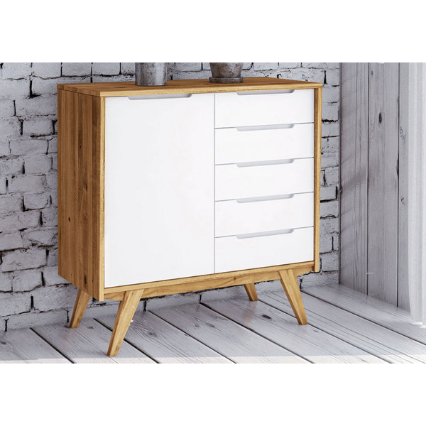 Massivmoebel24 Original 4 Drawer Combi Chest | Wayfair.co.uk