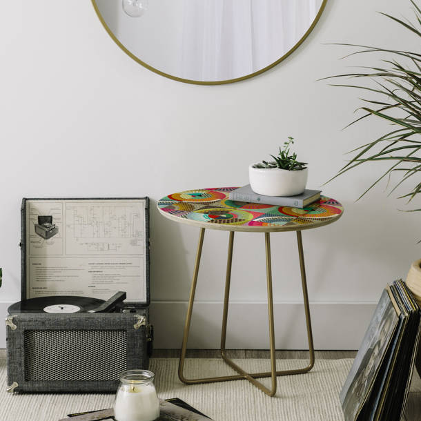 Bless international Sharon Turner Round Metal Base Dining Table | Wayfair