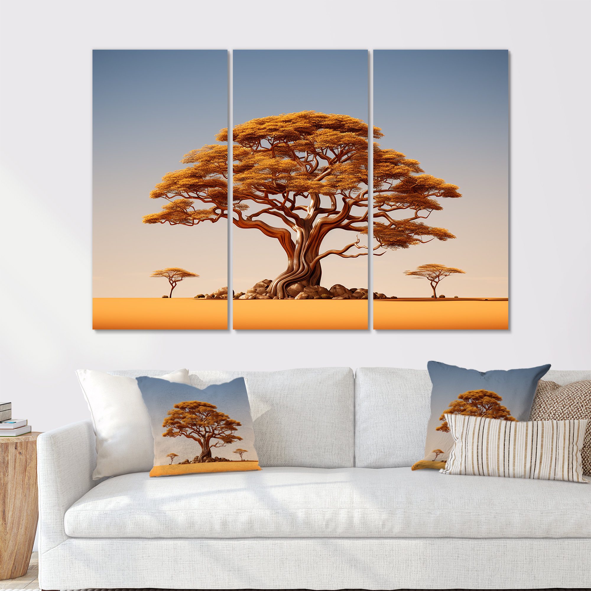 Latitude Run® African Tree Arbor IV - Tree African Canvas Wall Art Set ...