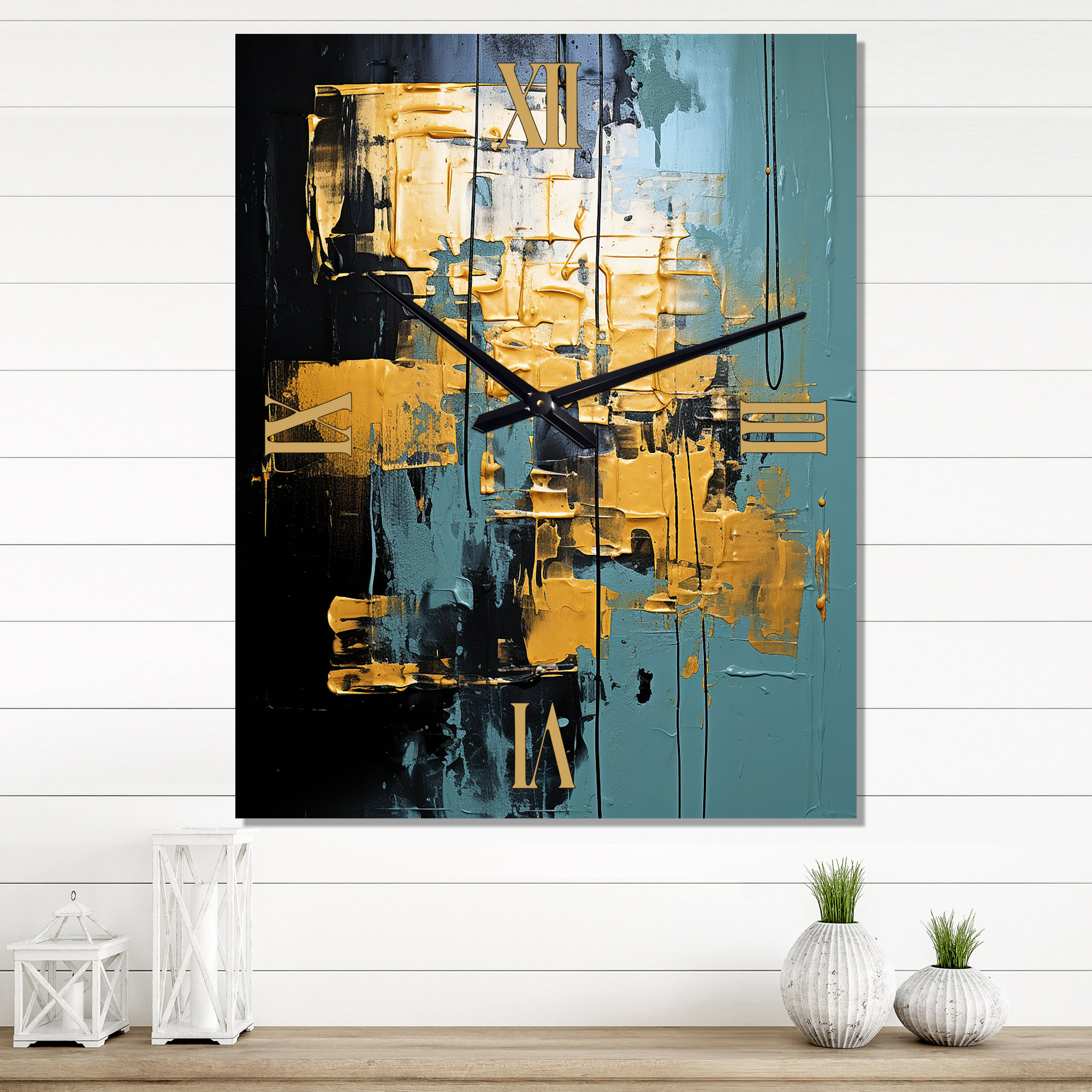 Design Art Bliss Of Happiness In Yellow And Blue IV - Abstract Collages ...