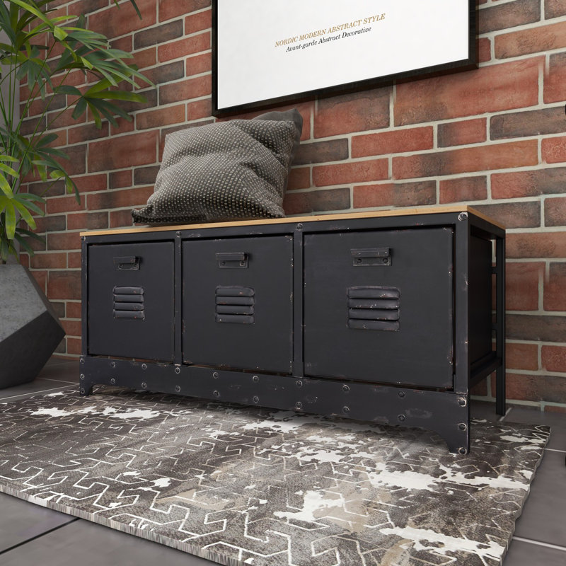 Williston Forge Iron Storage Bench & Reviews - Wayfair Canada