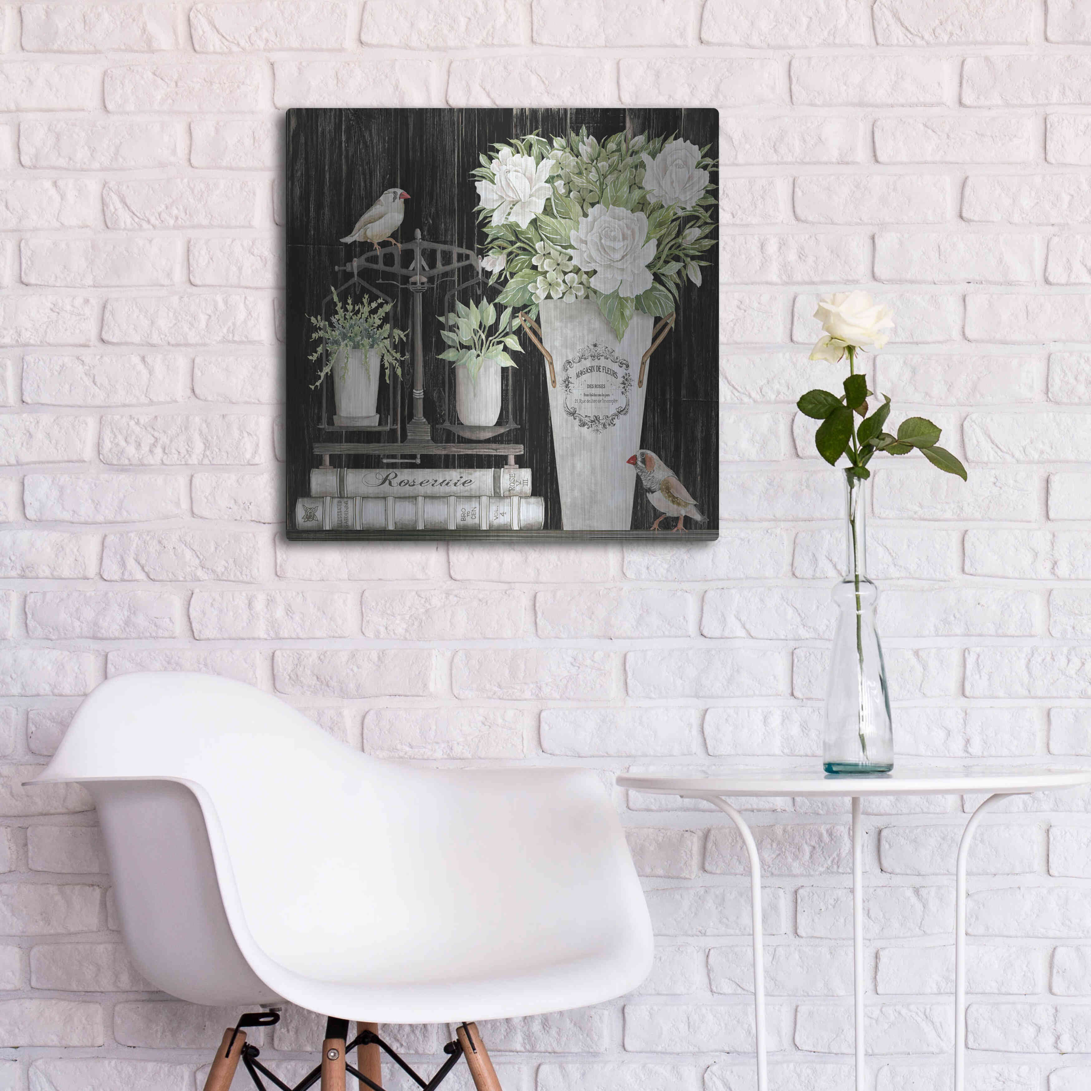 August Grove® 'Roses and Scales' by Cindy Jacobs, Metal Wall Art | Wayfair