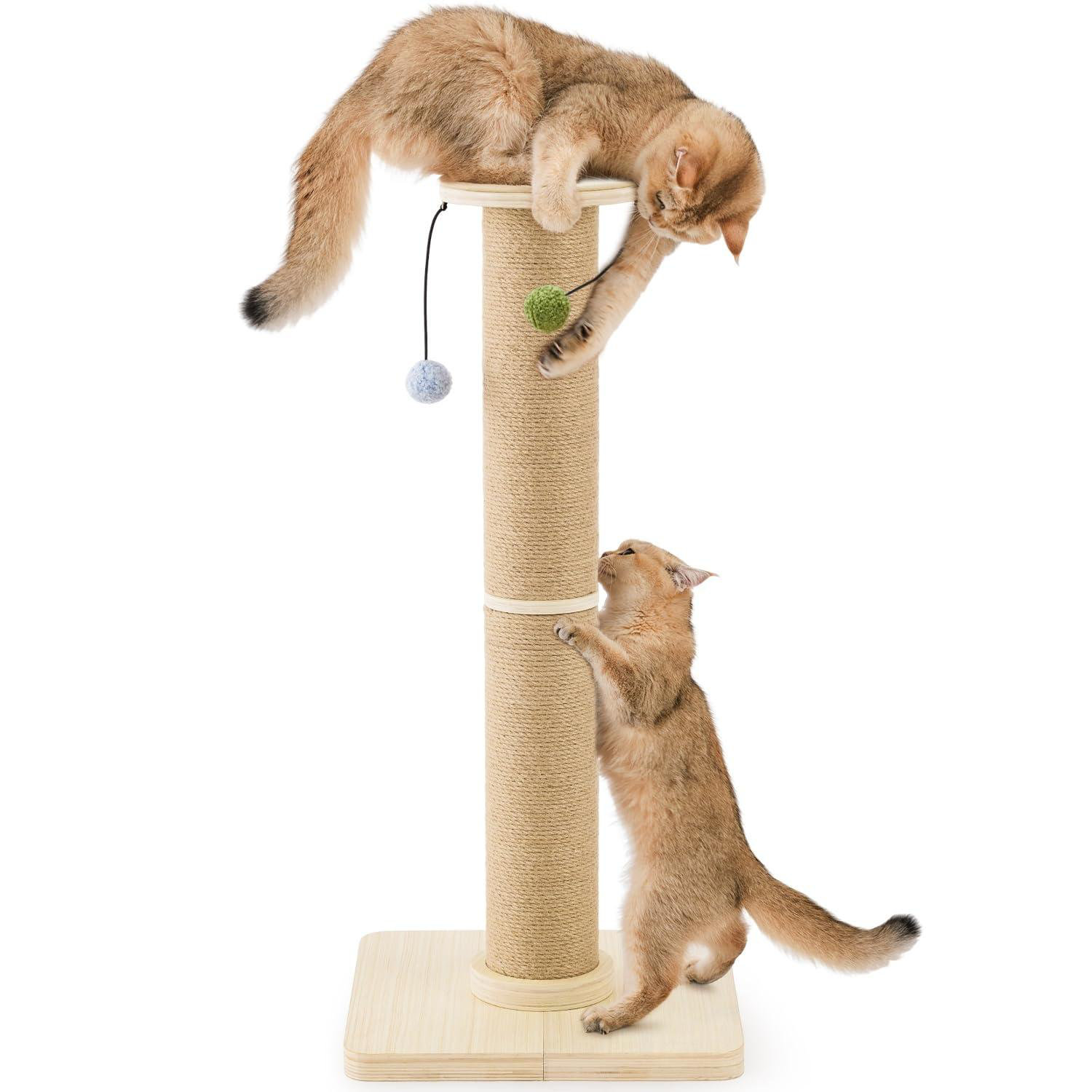 Latitude Run® 35'' Tall Cat Scratching Post, 4.7'' Large Scratch Post ...