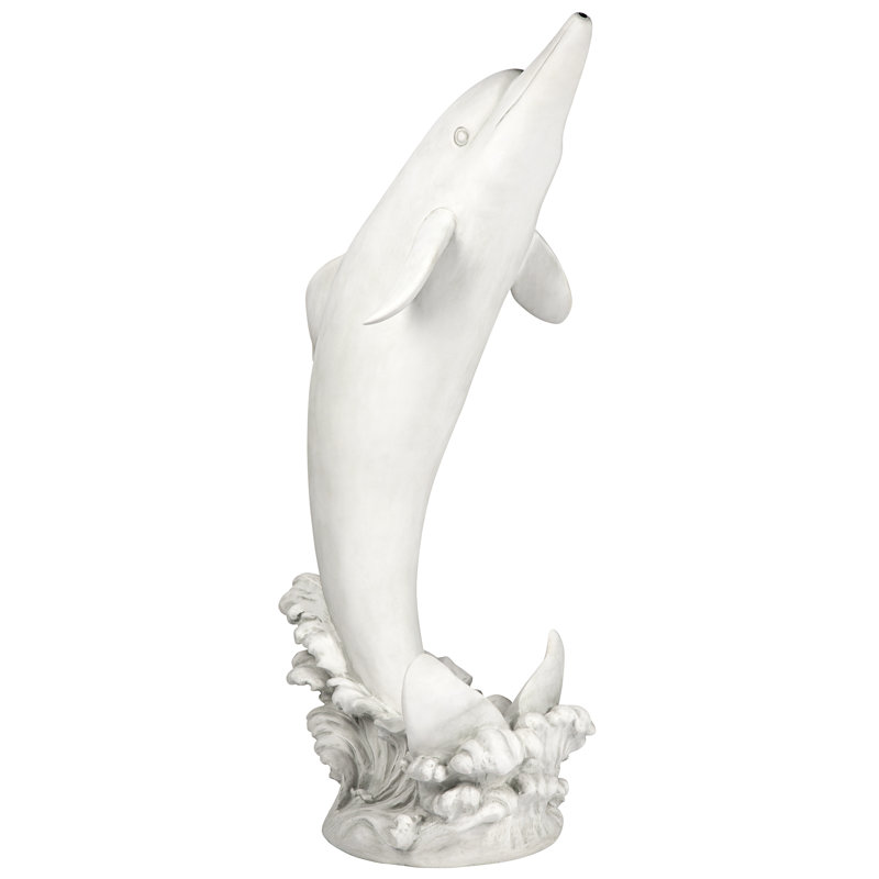 Design Toscano Tropical Leaping Dolphin Piped Statue | Wayfair
