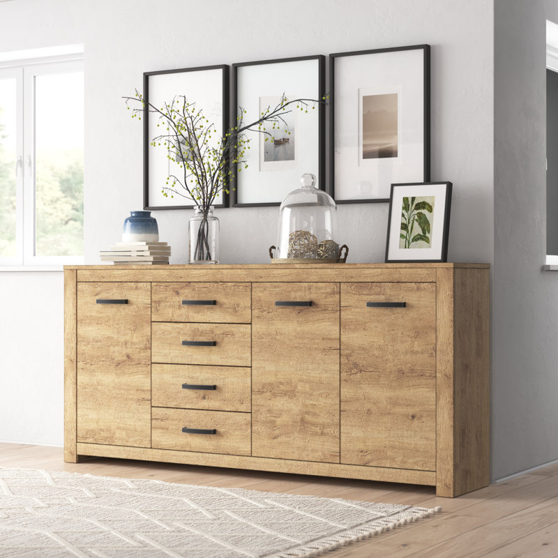 Fernleaf Jess 4 Drawer 206Cm W Combi Chest & Reviews | Wayfair.co.uk