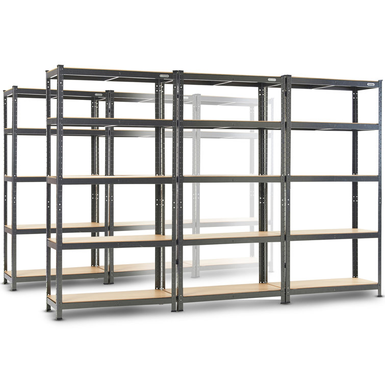 VonHaus 450cm W Steel Height -Adjustable Shelving Unit | Wayfair.co.uk