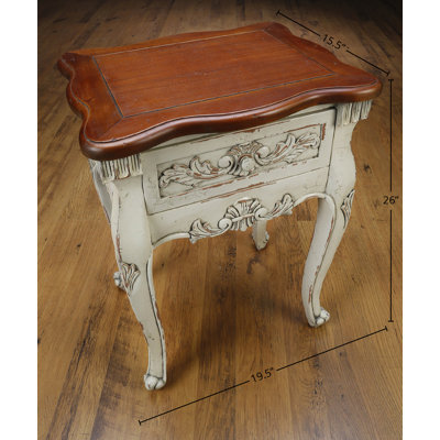 AA Importing Cynthia End Table with Storage | Wayfair