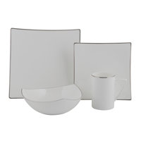 Square White Dinnerware Sets | Up to 65% Off Until 11/20 | Wayfair ...