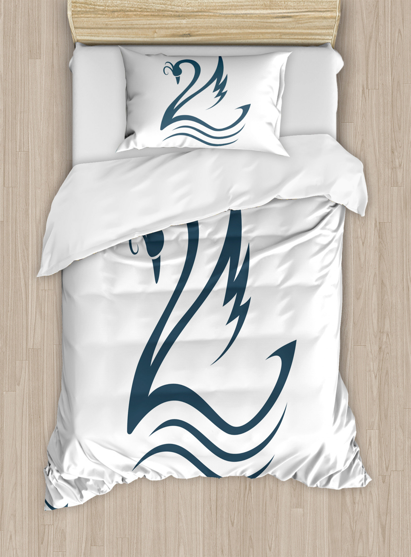 Ambesonne Swan Duvet Cover Set | Wayfair