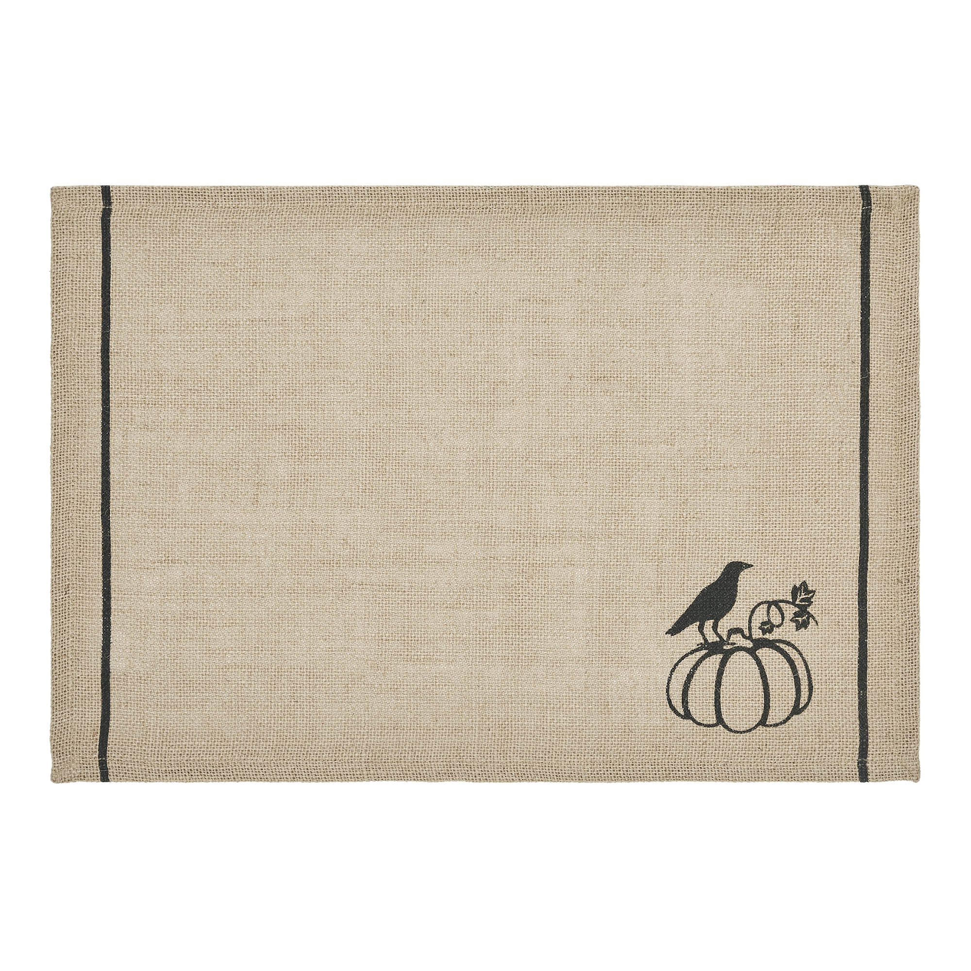 August Grove® Raven Harvest 100% Jute Animals/Nature Rectangle Placemat ...