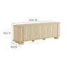 Modway Overture 63” Oval Faux Travertine TV Stand In Travertine | Wayfair