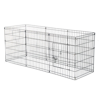 Archie & Oscar Chalk 61cm 8 Panel Indoor/Outdoor Metal Pet Pen ...