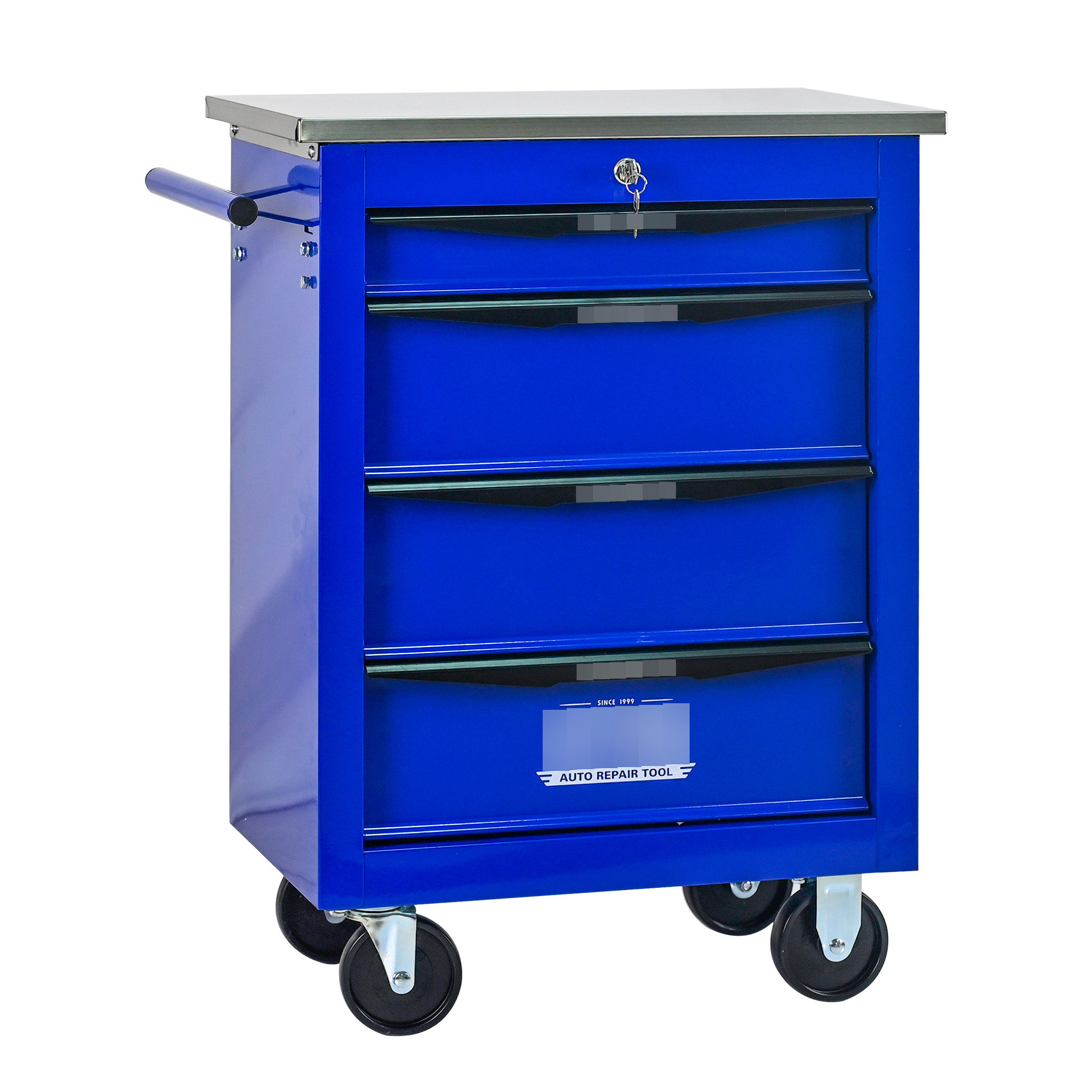 WFX Utility™ 4 Drawers Tool Cart With Wheels And Stainless Steel Roof ...