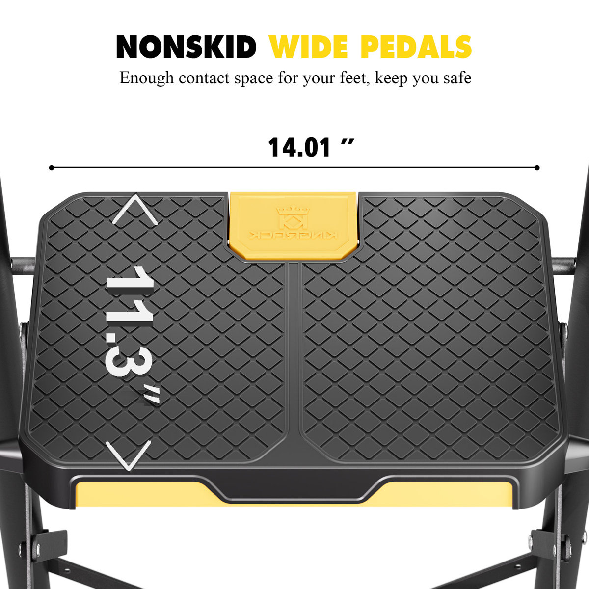 KINGRACK 2 Step Ladder,Metal ladder,Folding Step Stool Pass 800 lbs ...