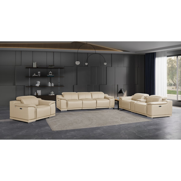 Hokku Designs Divanitalia 7-Piece Modular Power Reclining Sofa ...