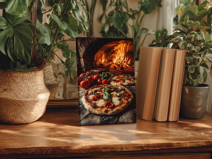 Ophelia & Co. Rustic Wood-Fired Pizza Canvas Art: Italian Pizzeria ...