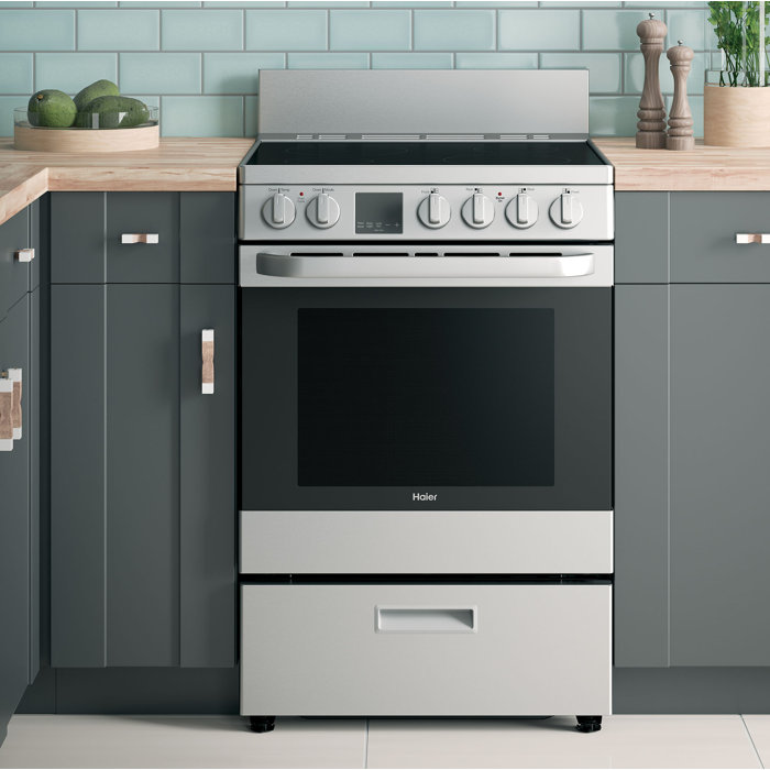 Haier 24" 2.9 cu. ft. Freestanding Electric Range & Reviews | Wayfair