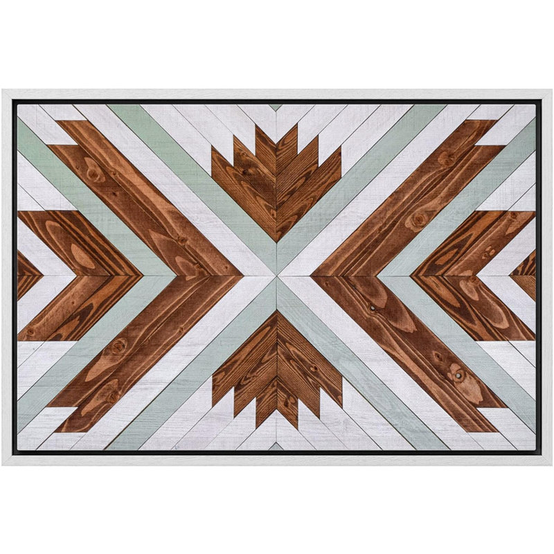 IDEA4WALL Brown Gray Wood Effect Pattern Collage Nature Modern Art ...