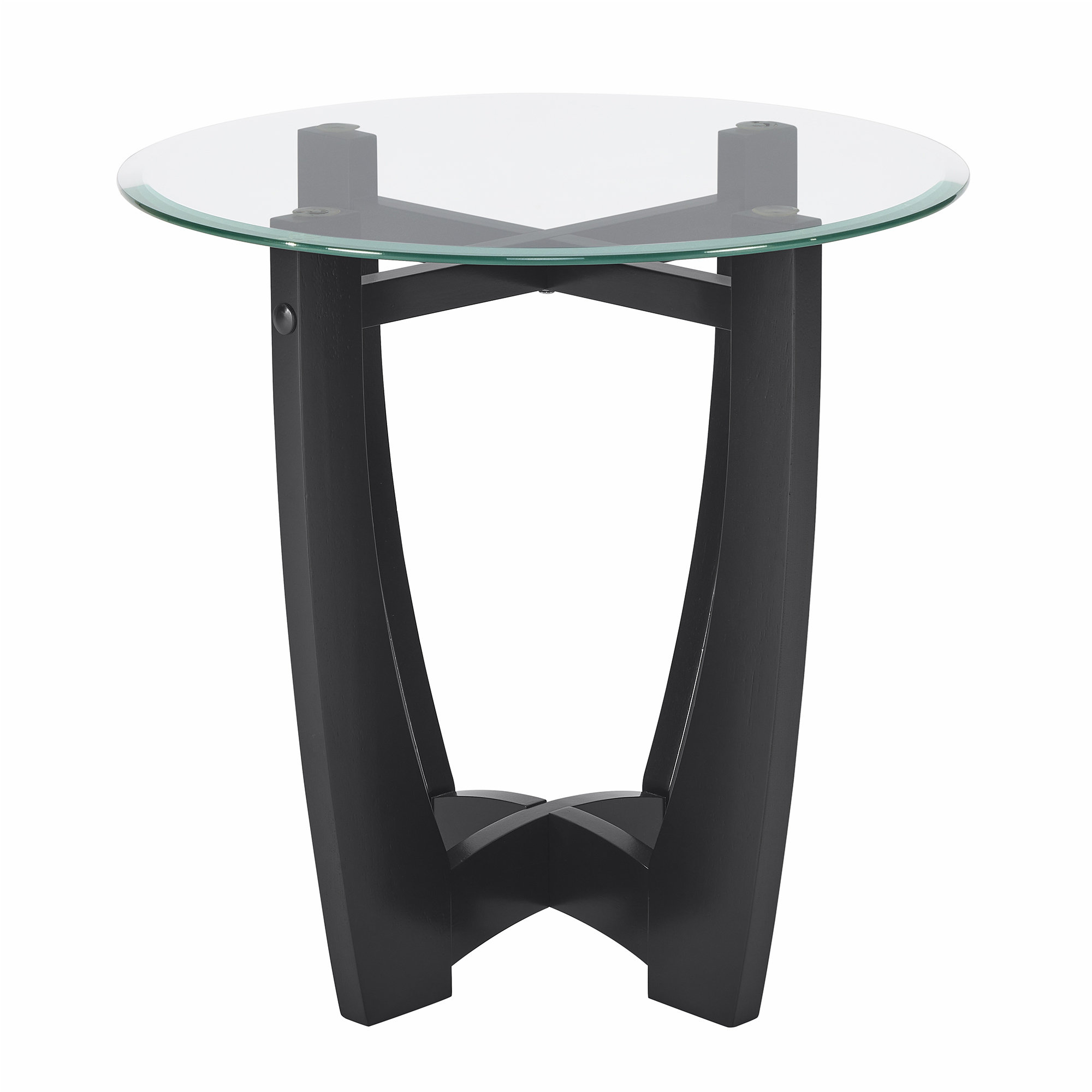 Wrought Studio™ Round Glass Coffee Table | Wayfair