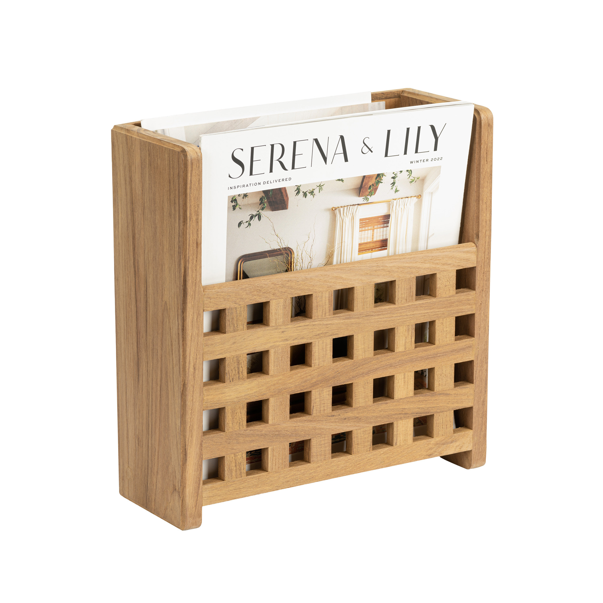 Madison Bay Trading Company Premium Grade Teak Magazine & Book Holder ...